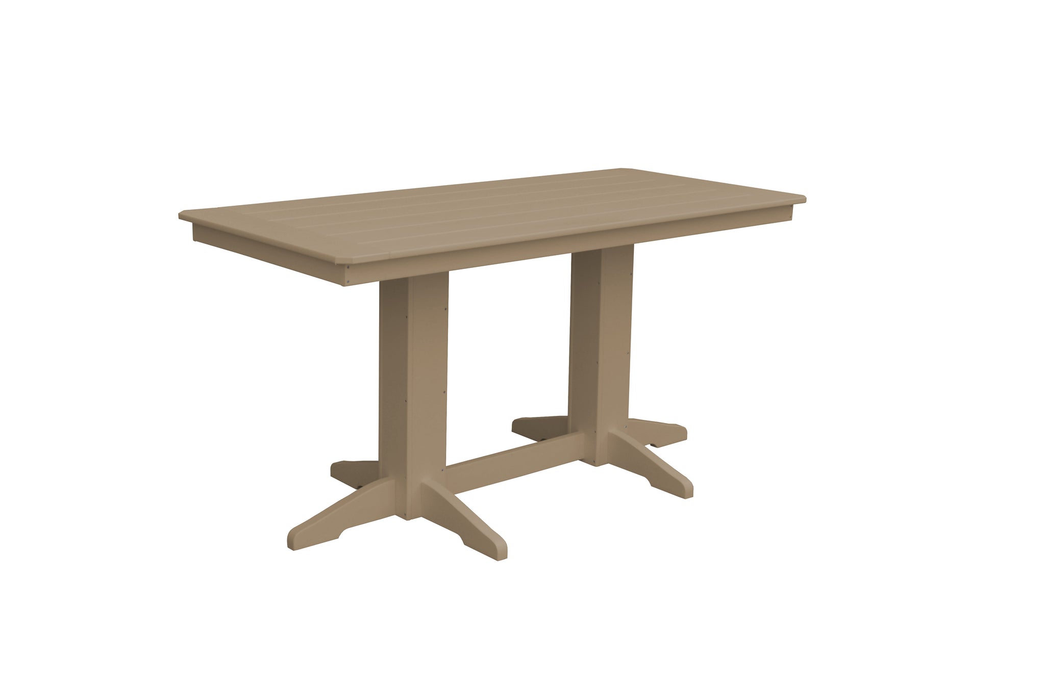 A&L Furniture Counter-High Poly Dining Tables - Practical Garden Ponds