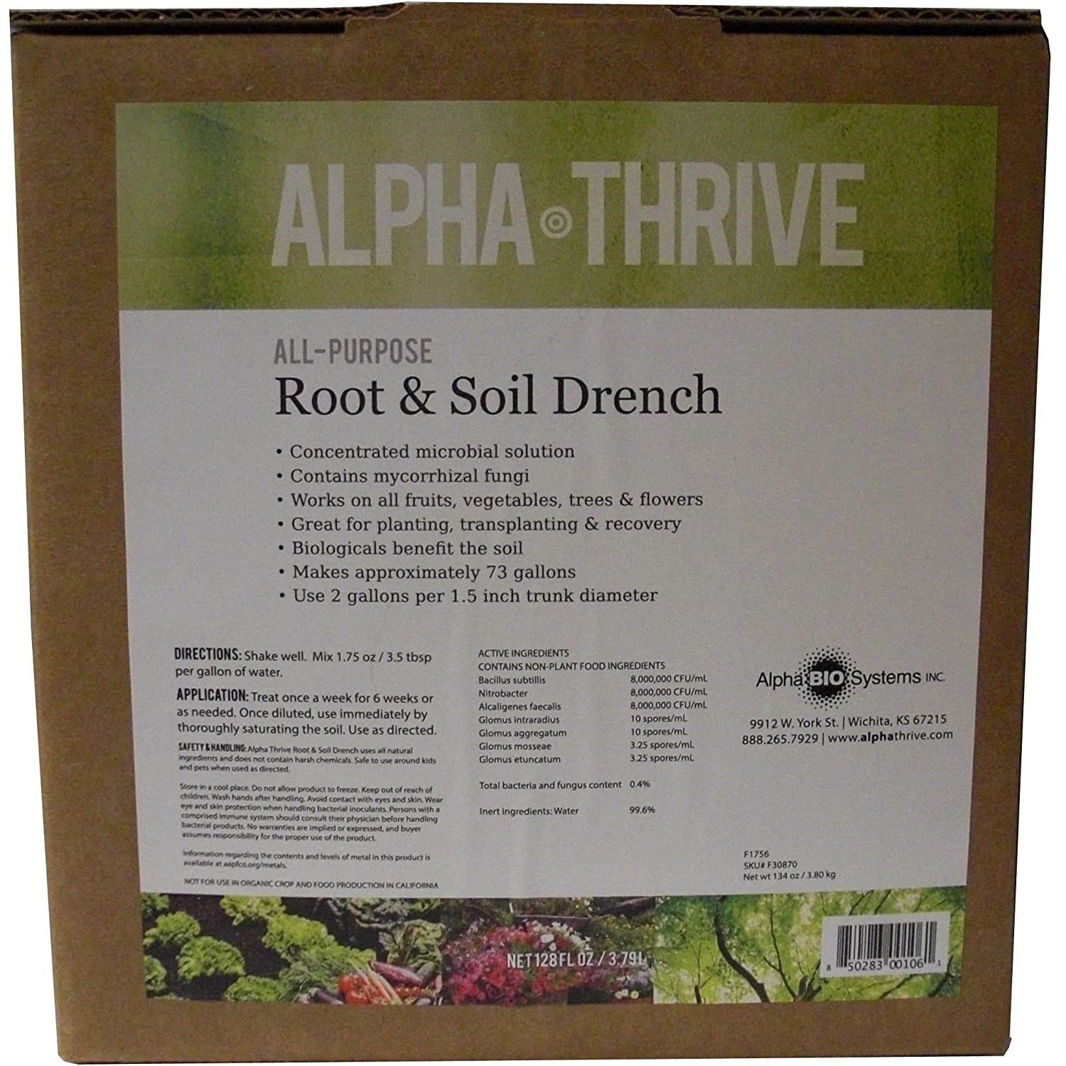 Alpha Thrive Root & Soil Drench with Fungi - Practical Garden Ponds