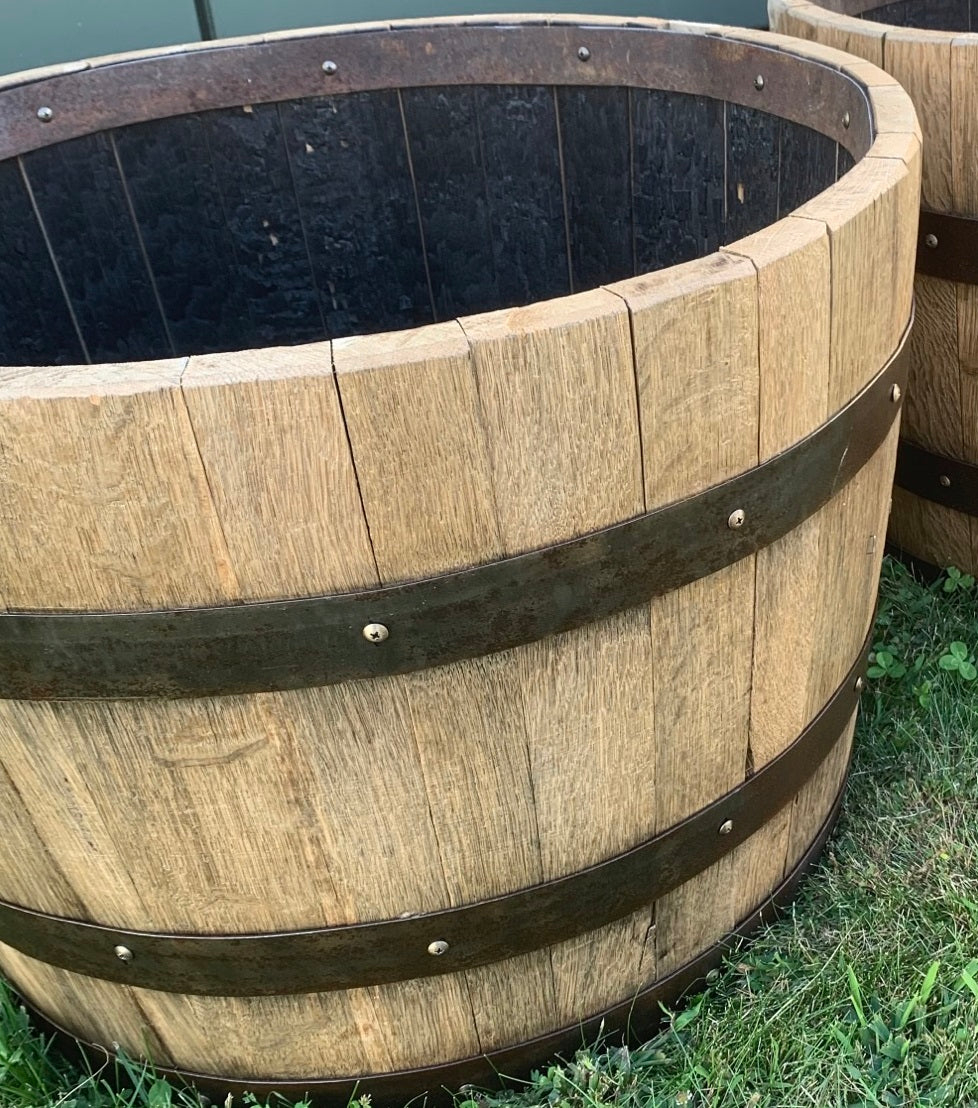 Whiskey Barrel Liners with Optional Spillway - Practical Garden Ponds