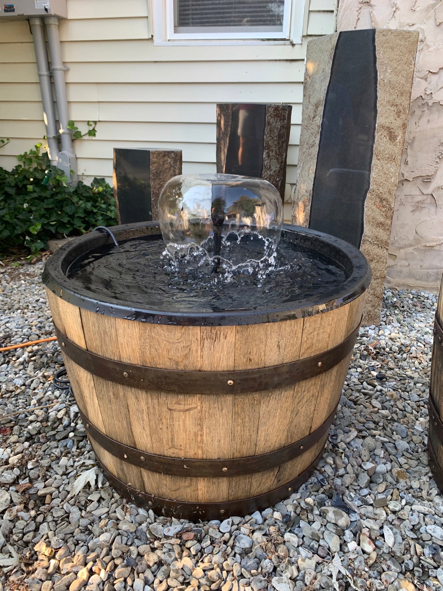 Whiskey Barrel Liners with Optional Spillway - Practical Garden Ponds