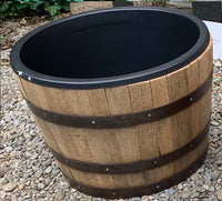 Whiskey Barrel Liners with Optional Spillway - Practical Garden Ponds