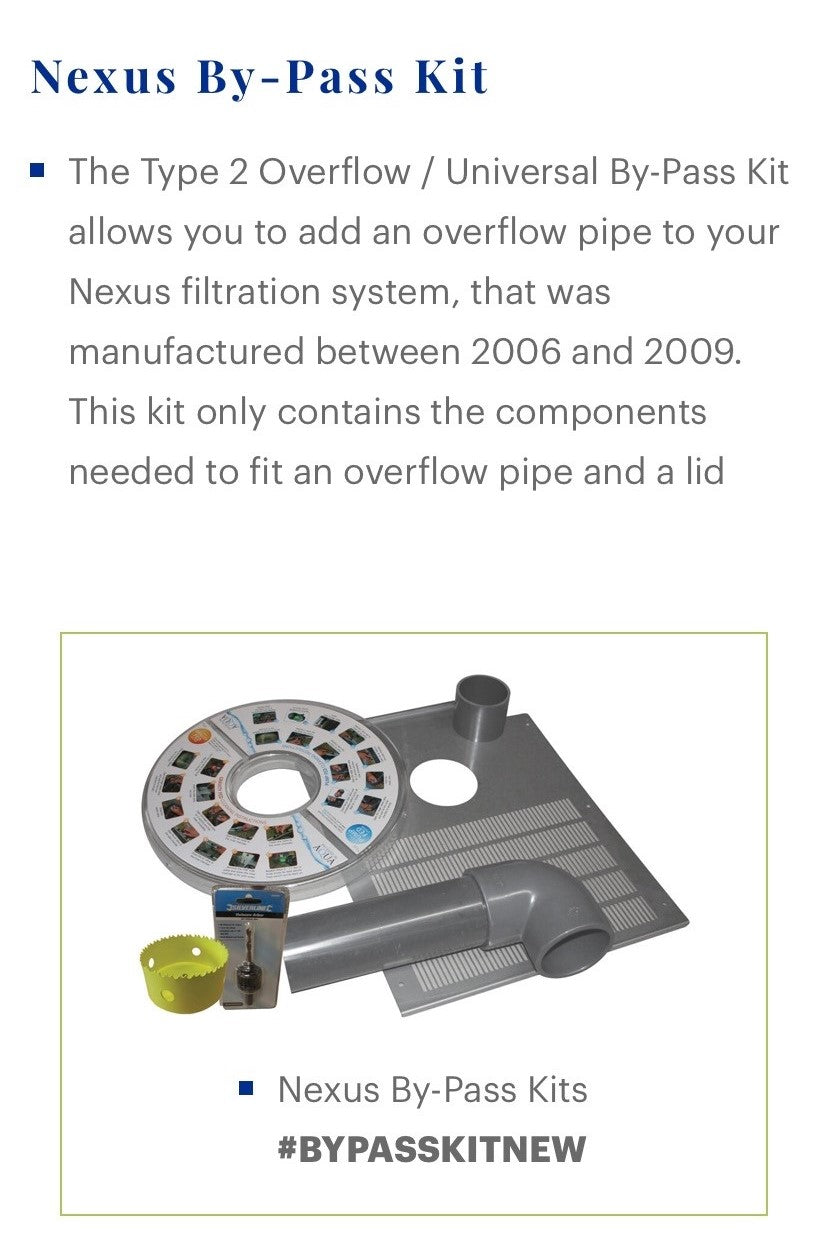 Evolution Aqua Nexus Filter Replacement Parts - Practical Garden Ponds